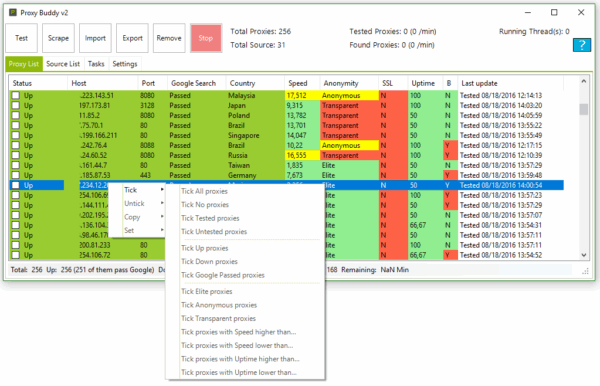 pb2-proxy-list-right-click - GSoftwareLab